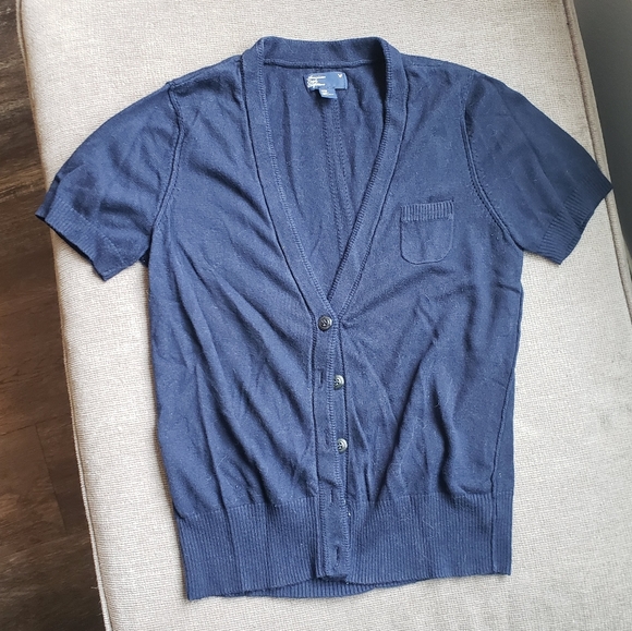 American Eagle Outfitters | Tops | American Eagle Navy Blue Knit Top ...